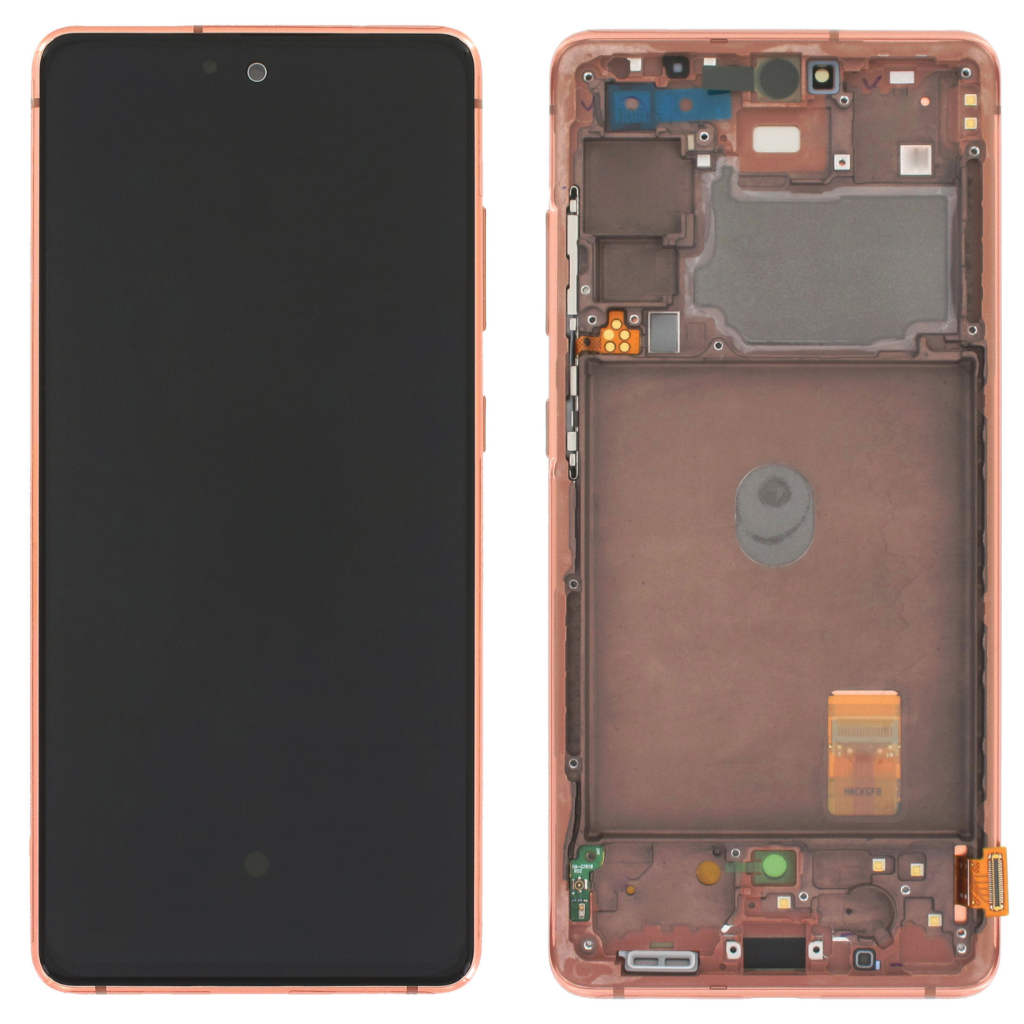 Display Samsung G780/S20 FE Comp C/Marco Anaranjado (GH82-24220F/24219F ...