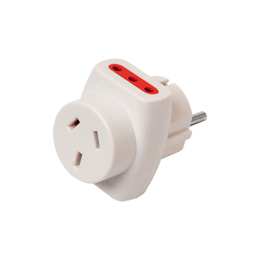 Adaptador Nema + 2 3L a Ficha Shuko 717322 Blanco Conatel