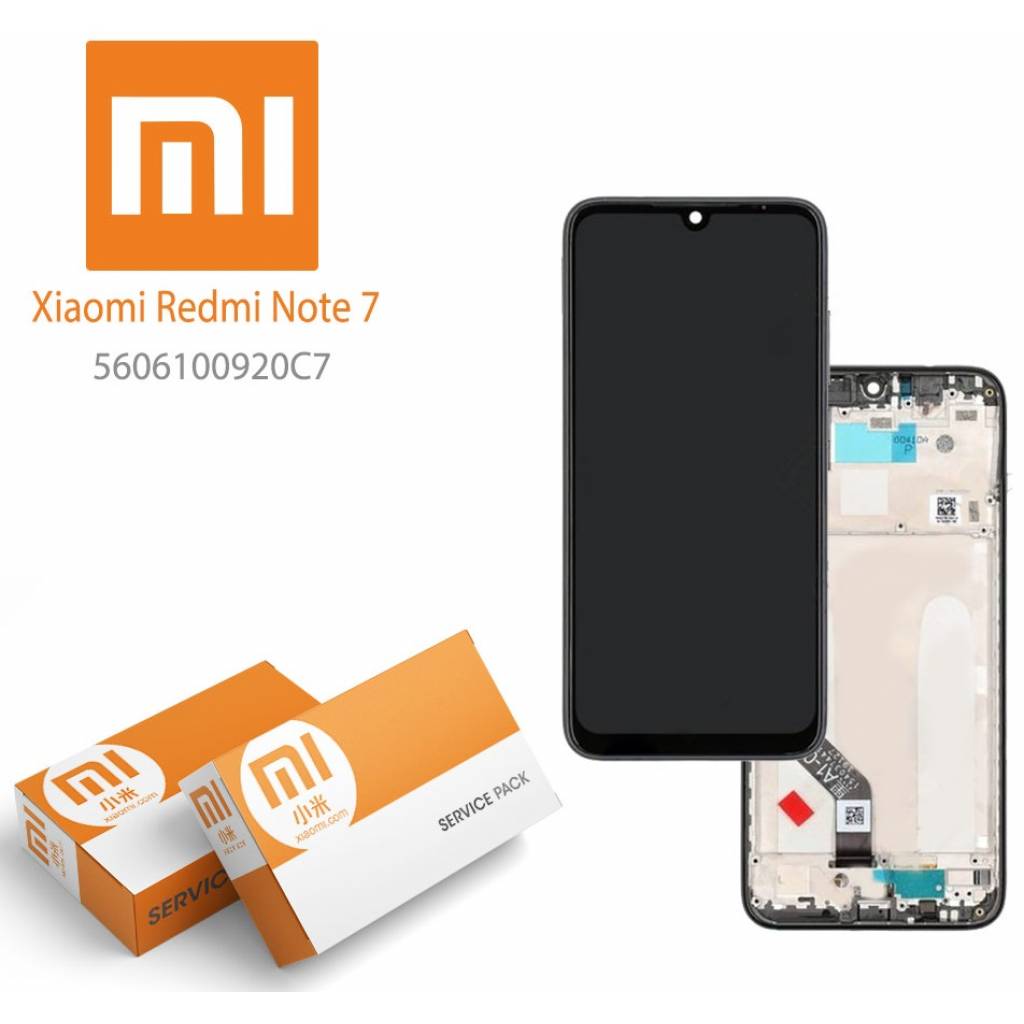 Display Xiaomi Redmi Note 7 Comp c/Marco Negro Original (5606100920C7)