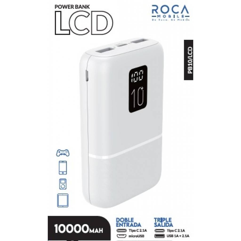 Power Bank ROCA PB10/LCD 10.000mAh
