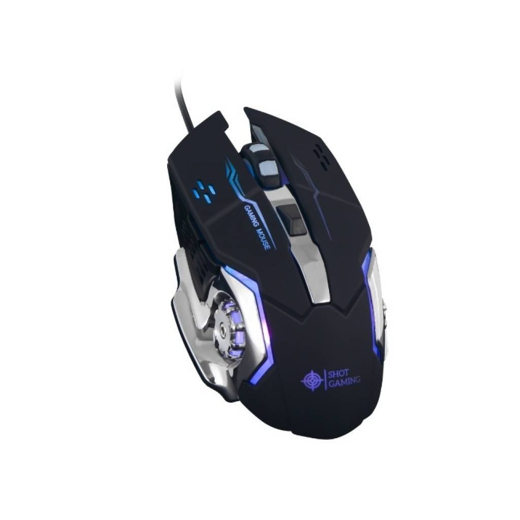 GM08 - Mouse Gamer cableado 7 Colores 6D Shot Gaming