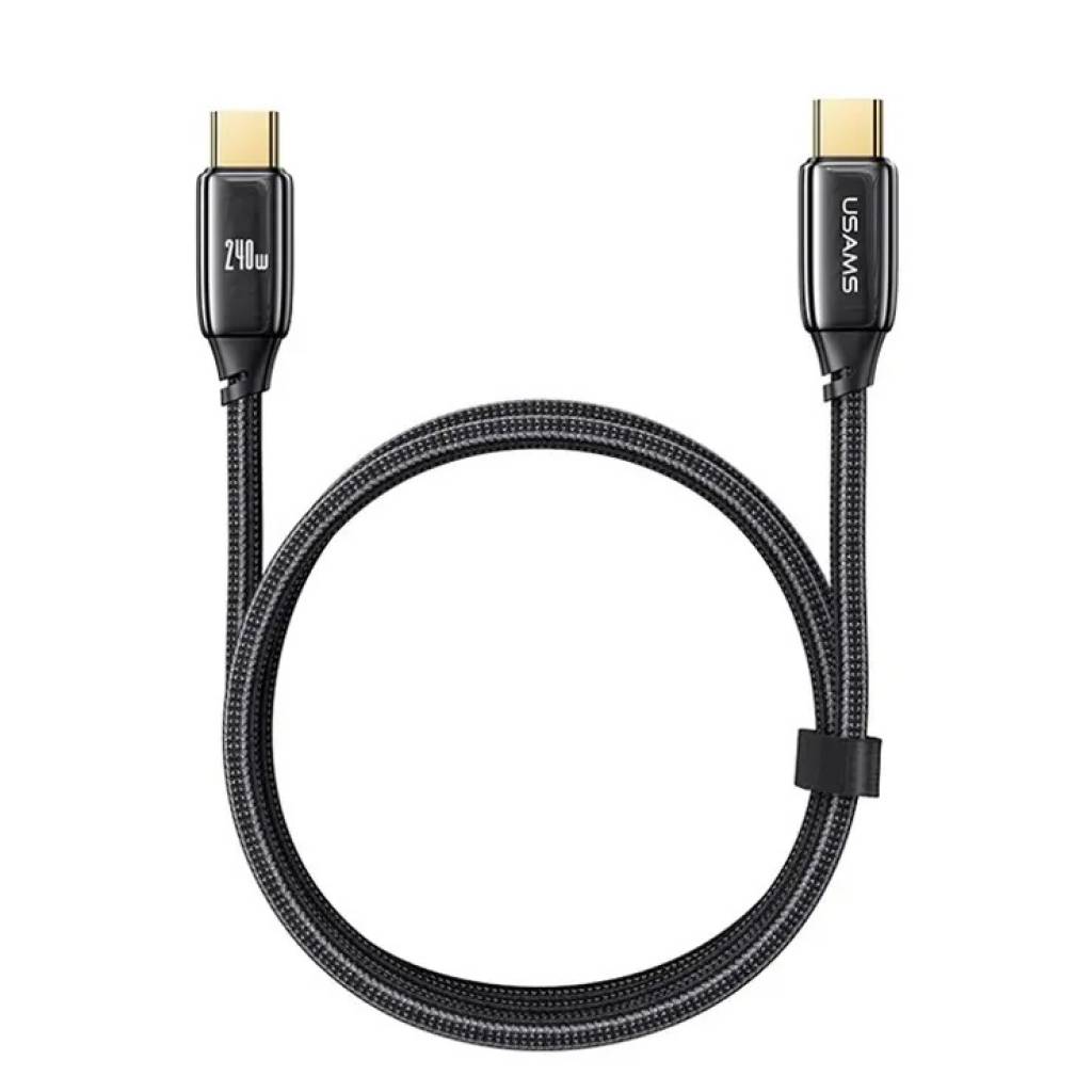 Cable de Datos USB C a Tipo C 240W U82 PD 3.1 2M Negro SJ581 USAMS