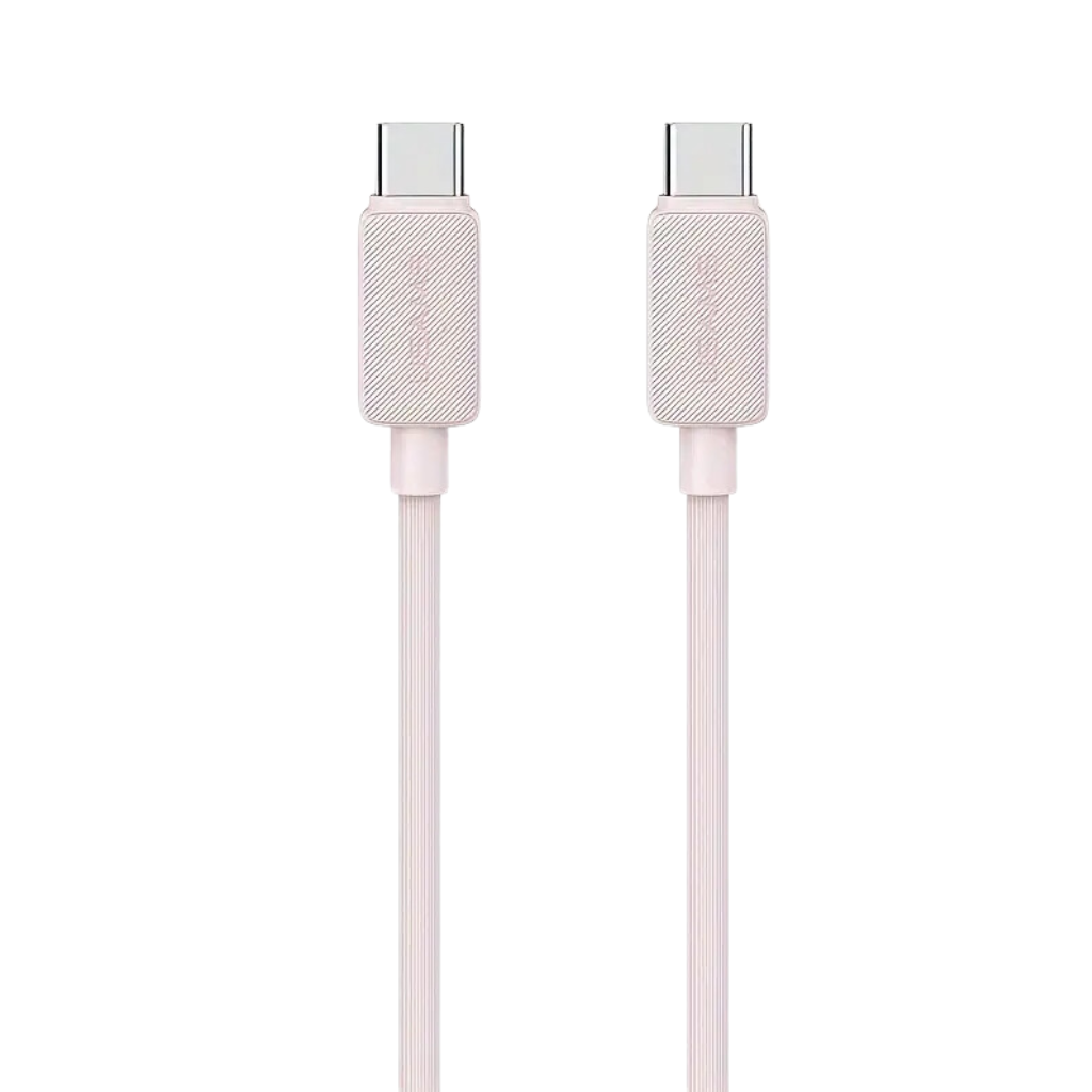 Cable de Datos USB C a Tipo C 60W 3M Rosado SJ701 USAMS